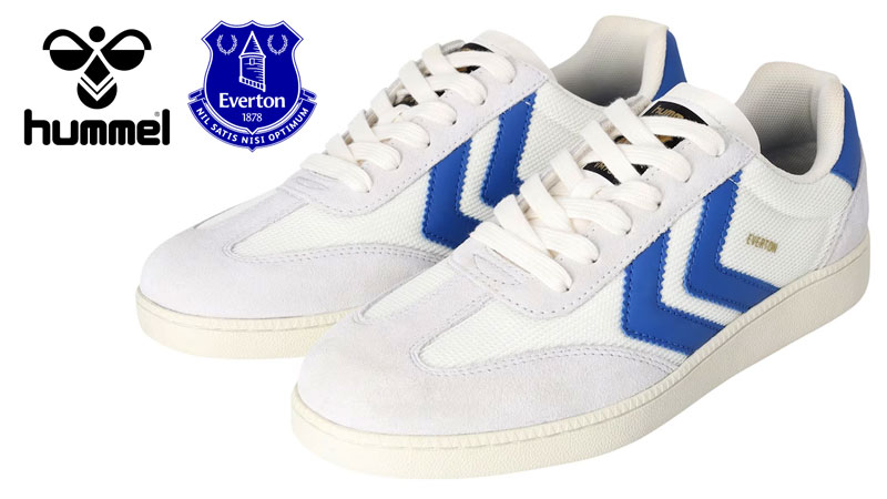 エヴァートンに『hummel』とコラボのVM78スニーカー登場！普段使いしたい魅惑のレトロデザイン ｜Qoly サッカーニュース
